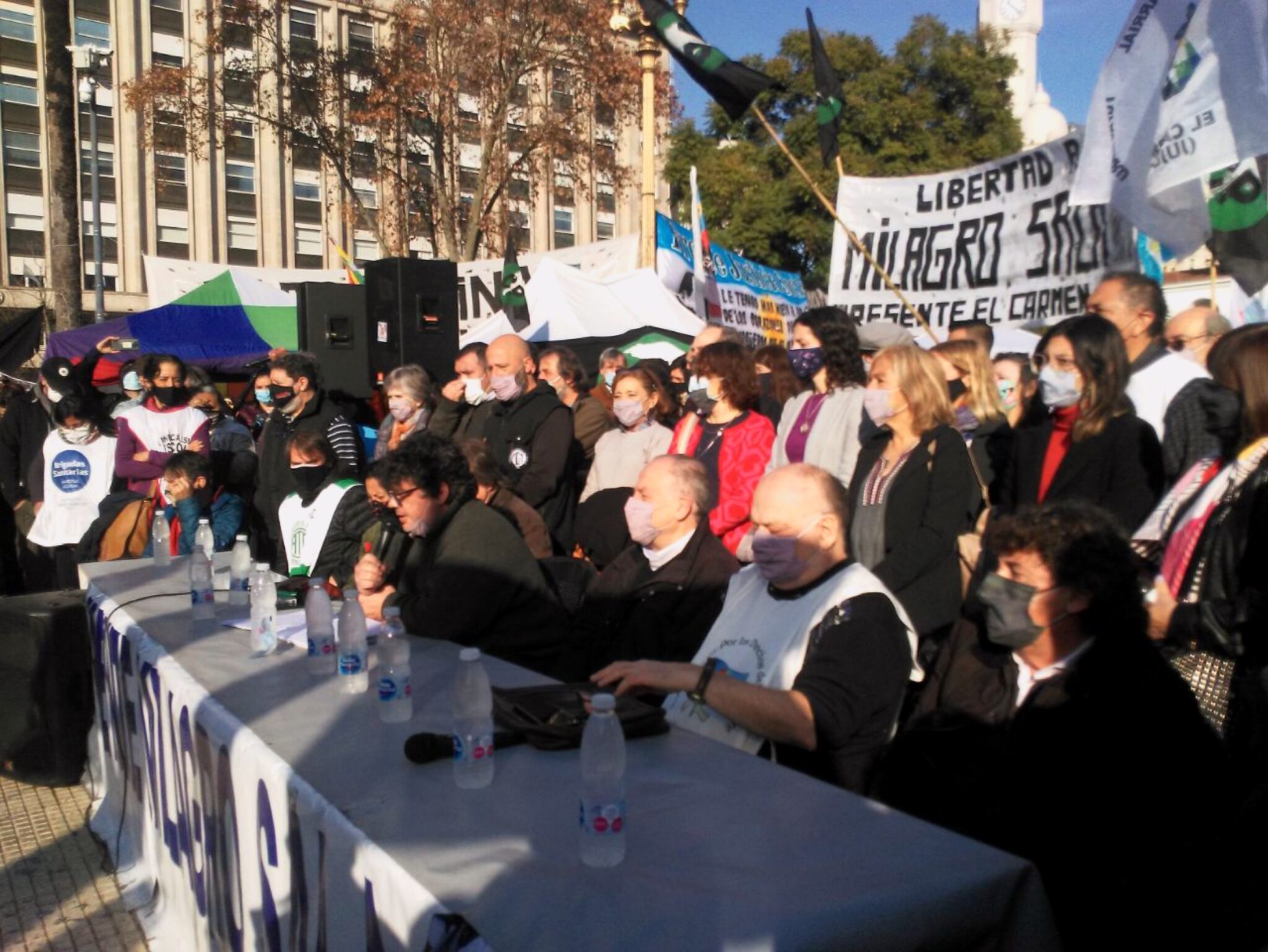 Continúa la acampada por Milagro Sala | Nota al Pie | Noticias en contexto