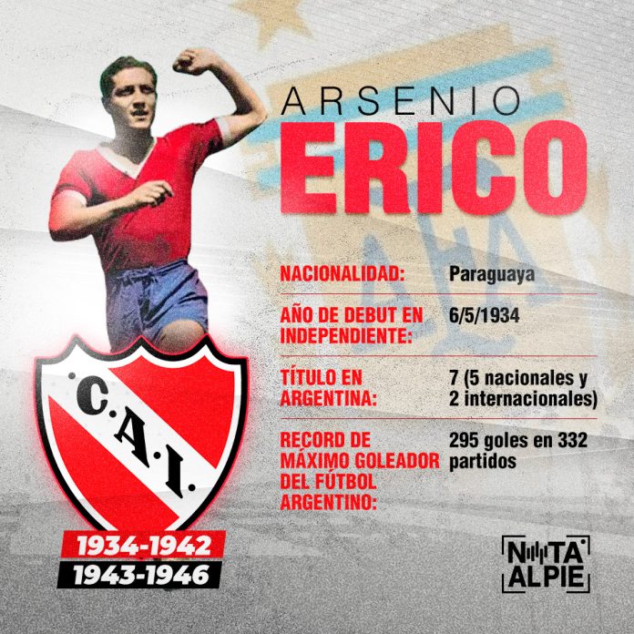 Arsenio Erico, un goleador que se volvió leyenda | Nota al Pie ...