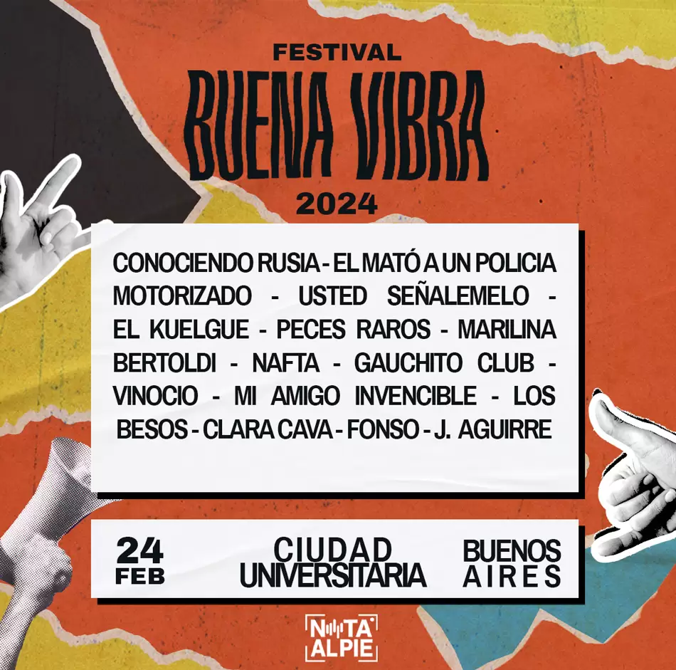 Vuelve el Festival Buena Vibra con un line up de lujo | Nota al Pie | Noticias en contexto